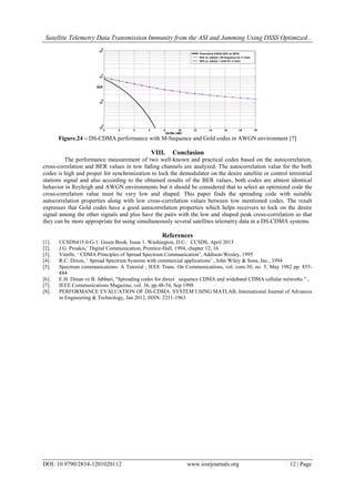 Satellite Telemetry Data Transmission Immunity from the ASI and Jamming Using DSSS Optimized PN ...