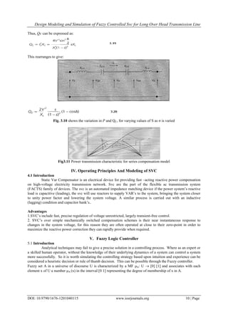 Design Modeling and Simulation of Fuzzy Controlled Svc for Long Over Head Transmission Line | PDF