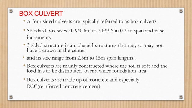 Box culvert | PPTX