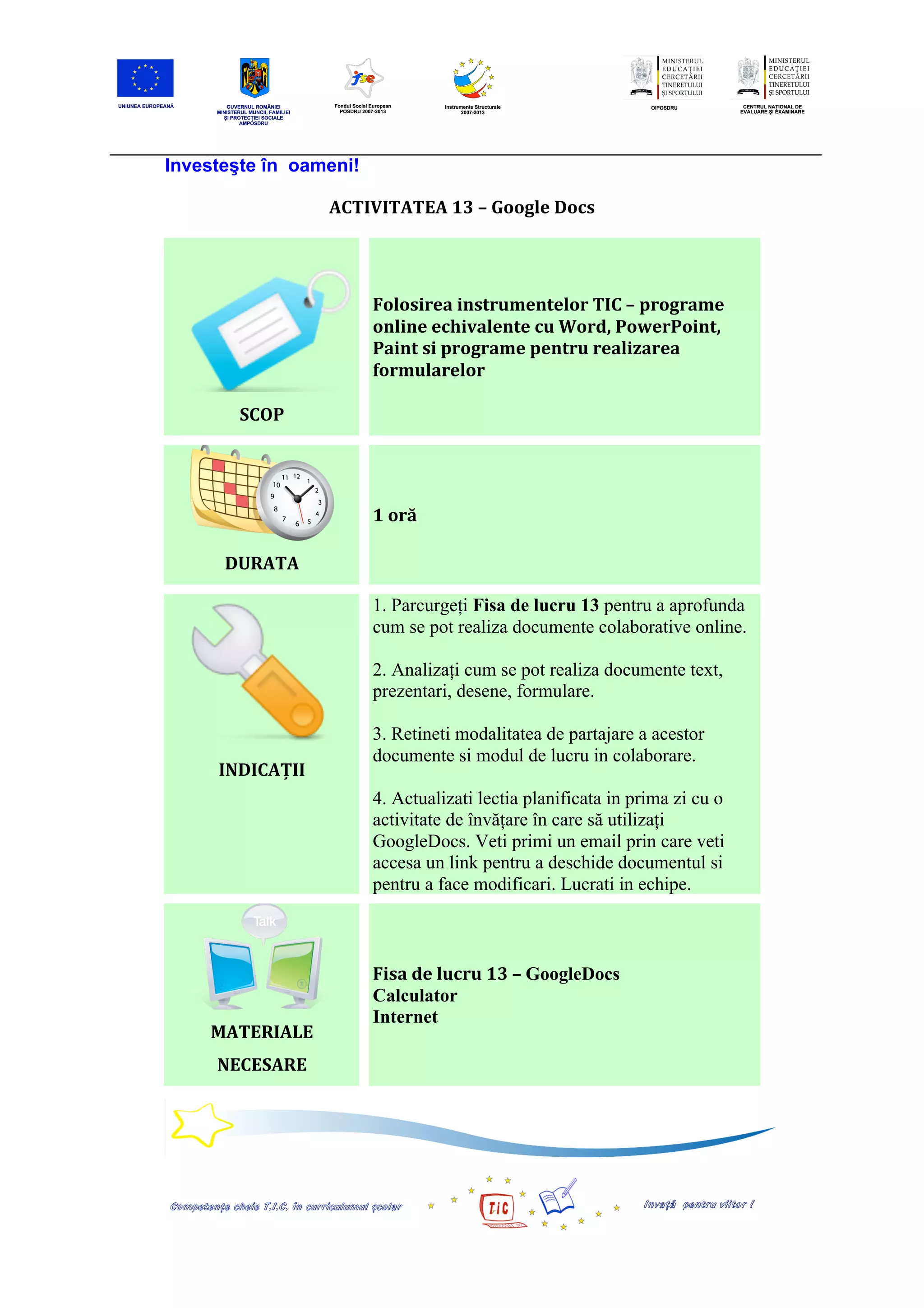 A13 - FISA 13 - Google docs | PDF