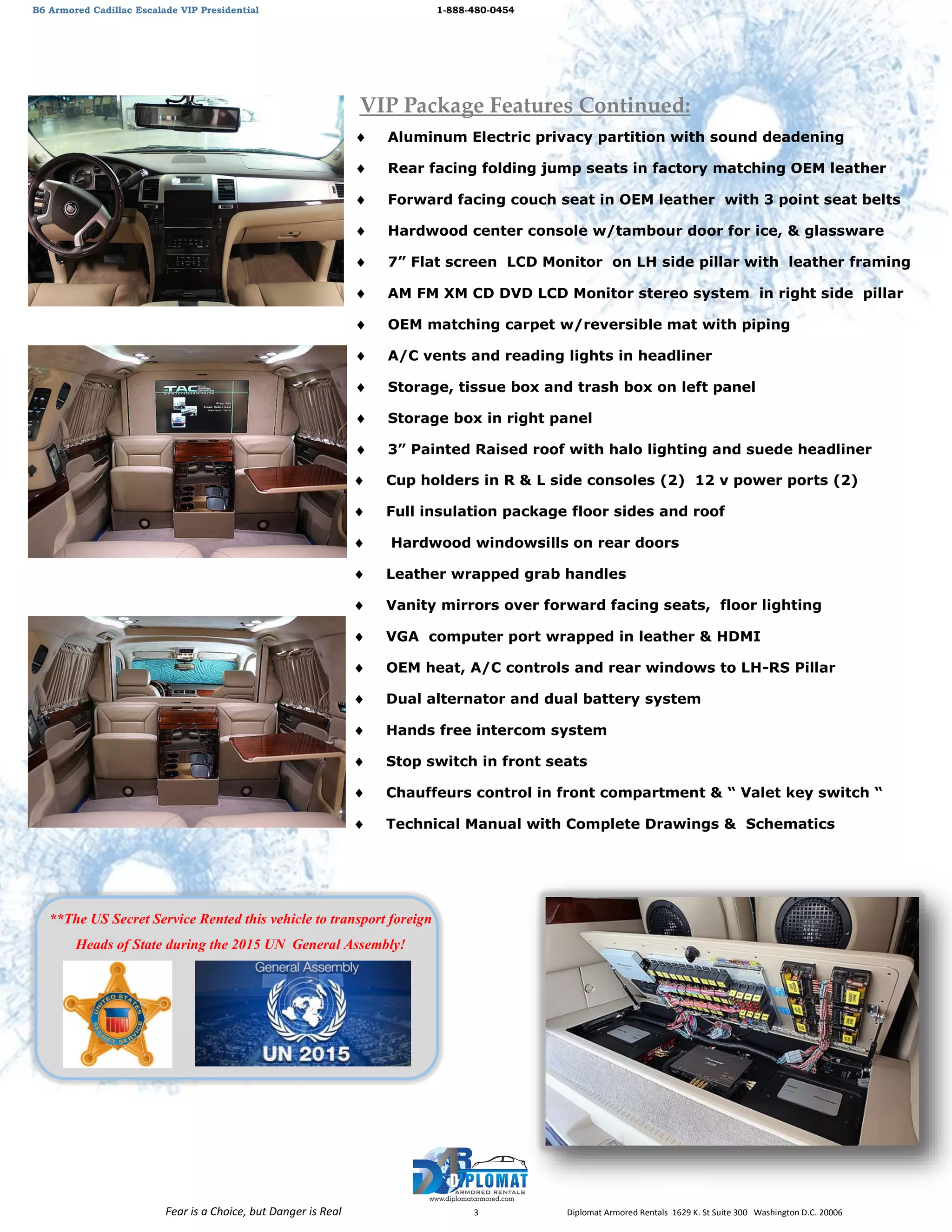 Cadillac Escalade VIP Presidential Digital Copy | PDF | Auto Rentals ...