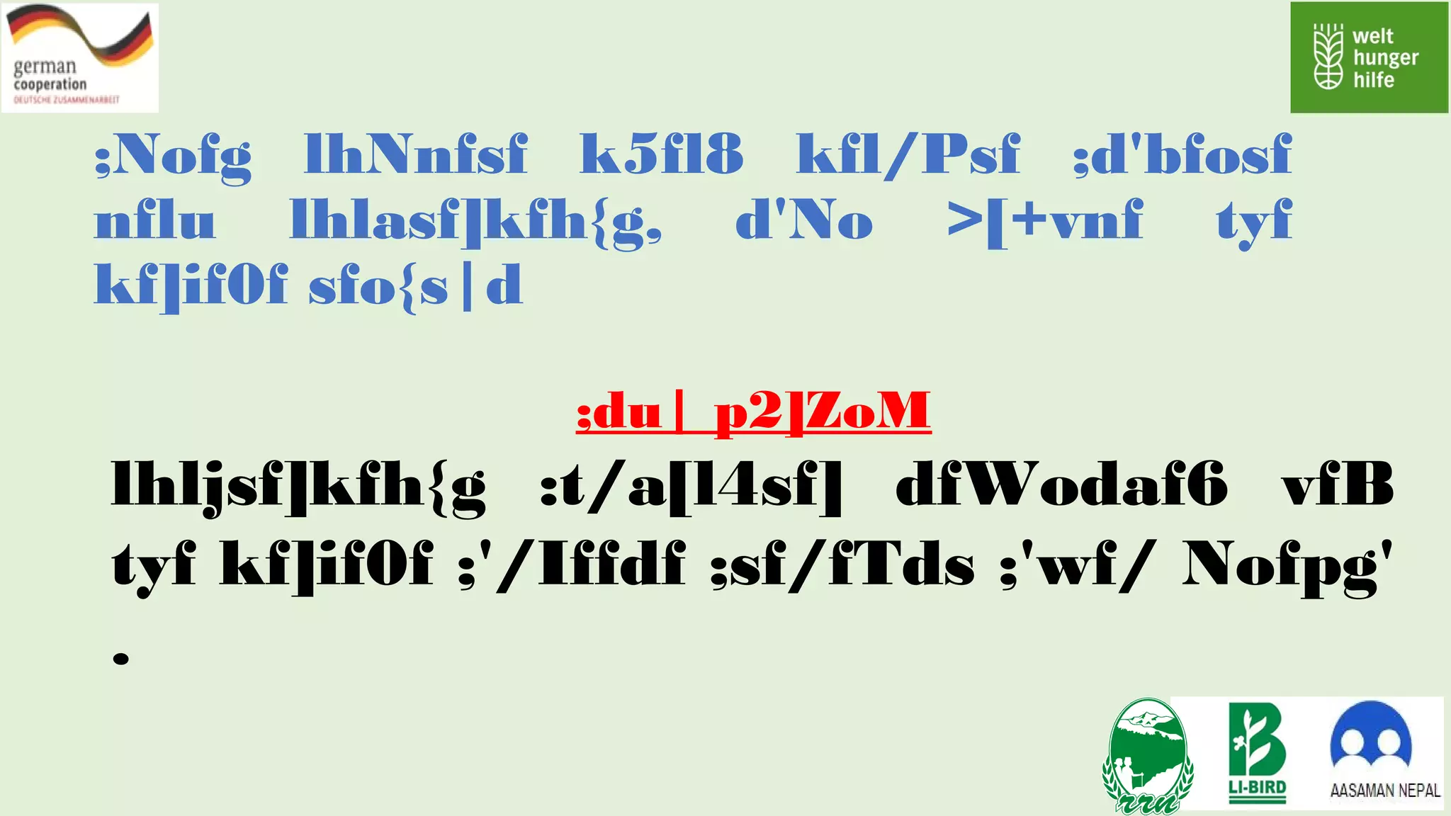 WHH Presentation _NPL 1034 - Nepali | PPT