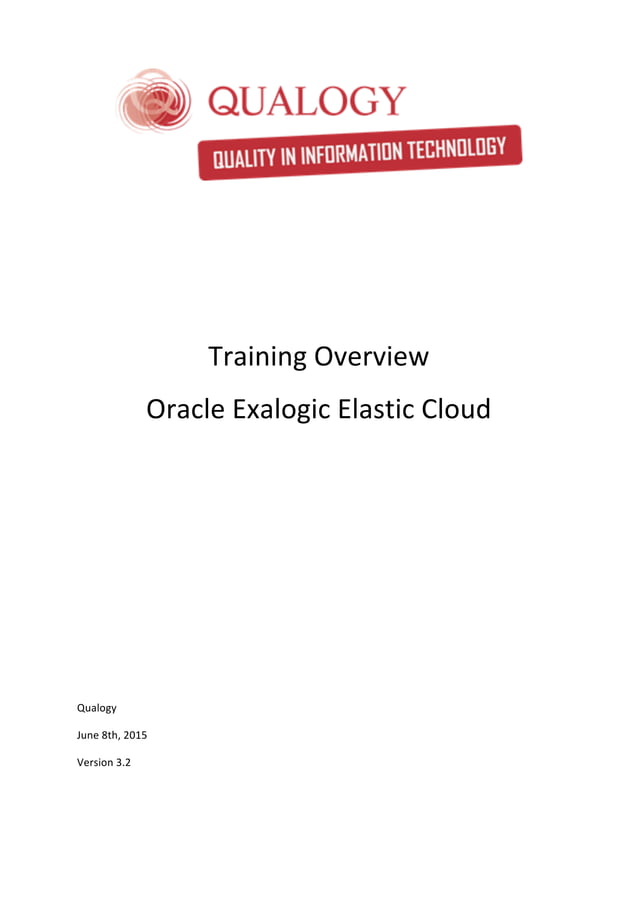 Overview Training Exalogic Essentials | PDF