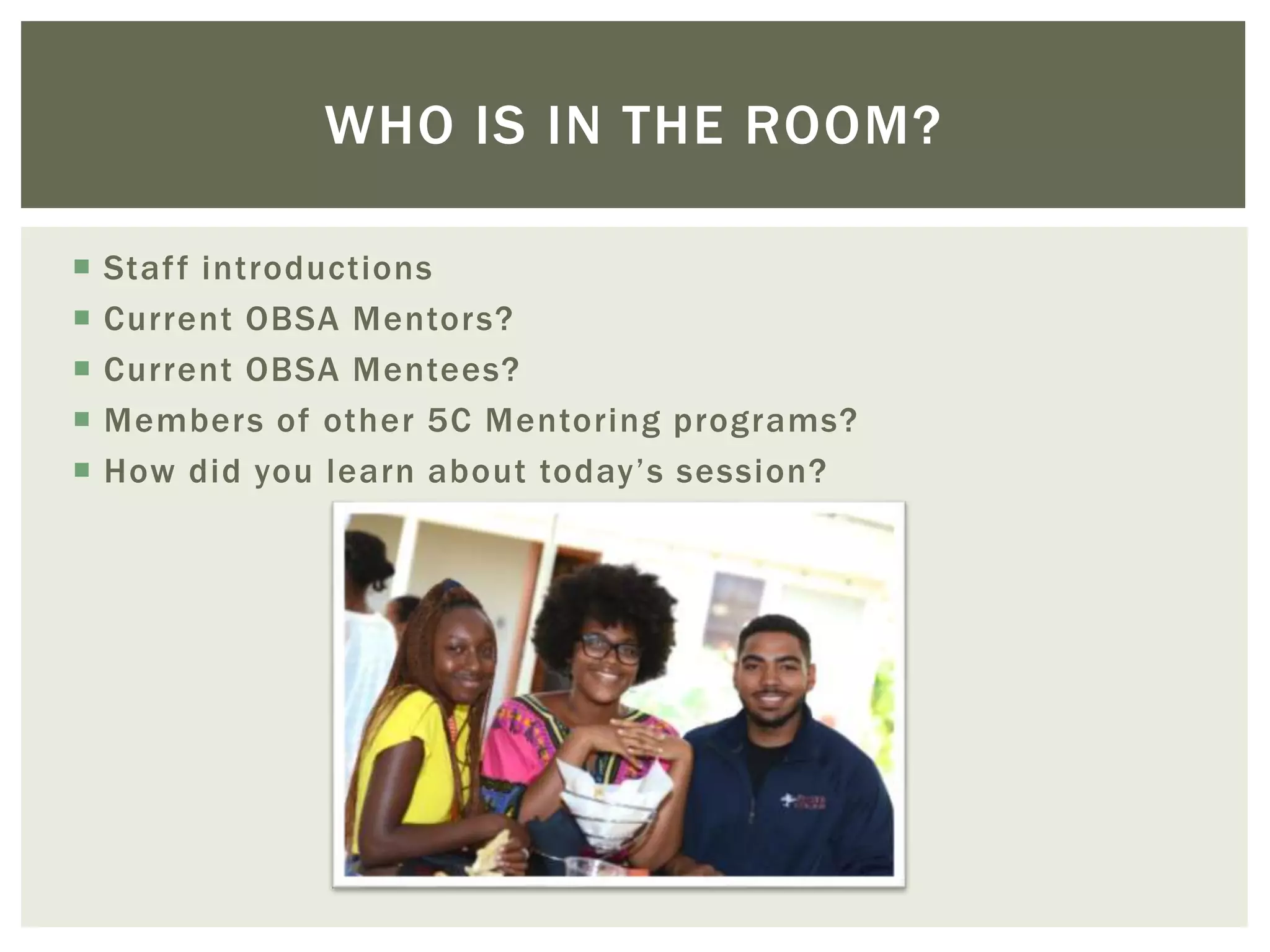 Mentorship Program Information Sessions | PPT