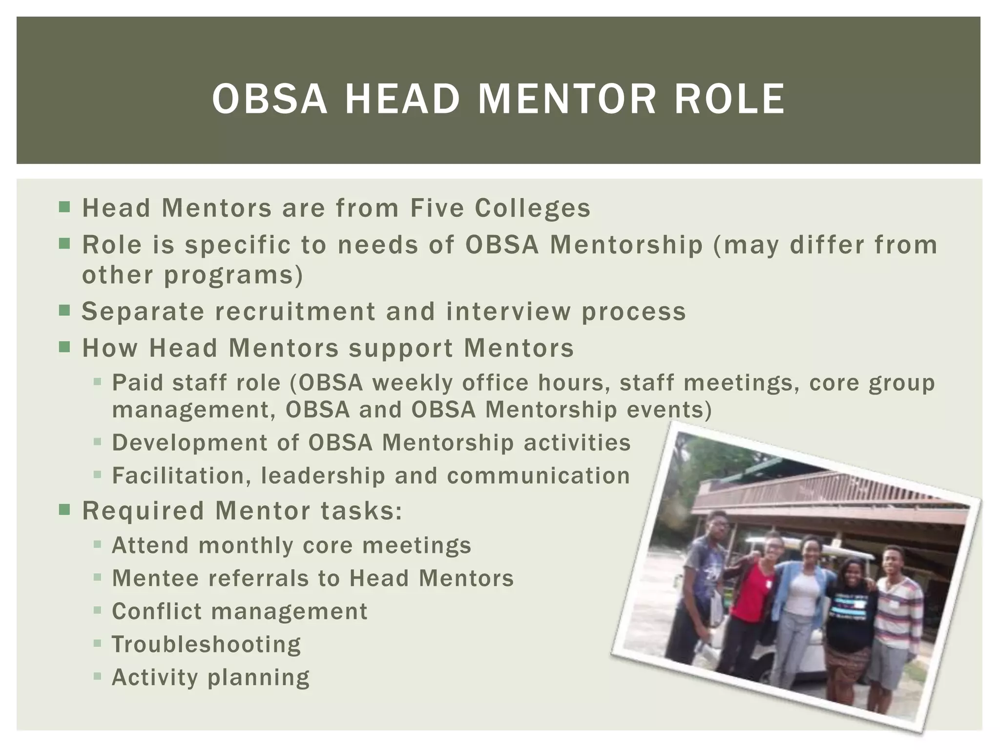 Mentorship Program Information Sessions | PPTX