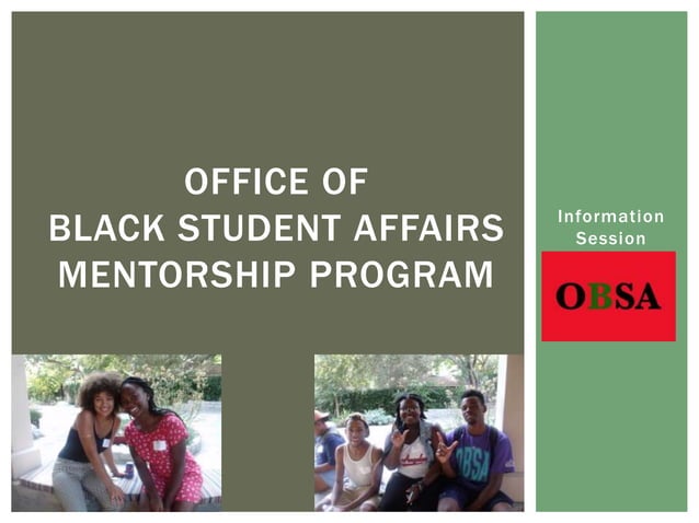 Mentorship Program Information Sessions | PPT