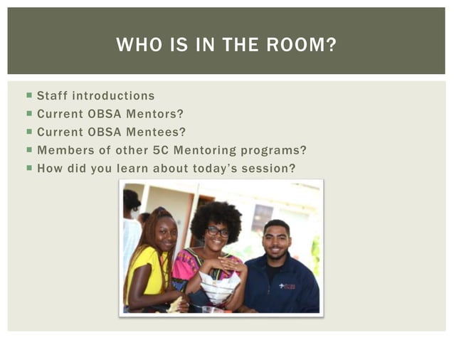 Mentorship Program Information Sessions | PPT