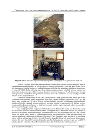 2 nd Generation Pure Plant Oils from Decentralized Oil Mills as Future ...