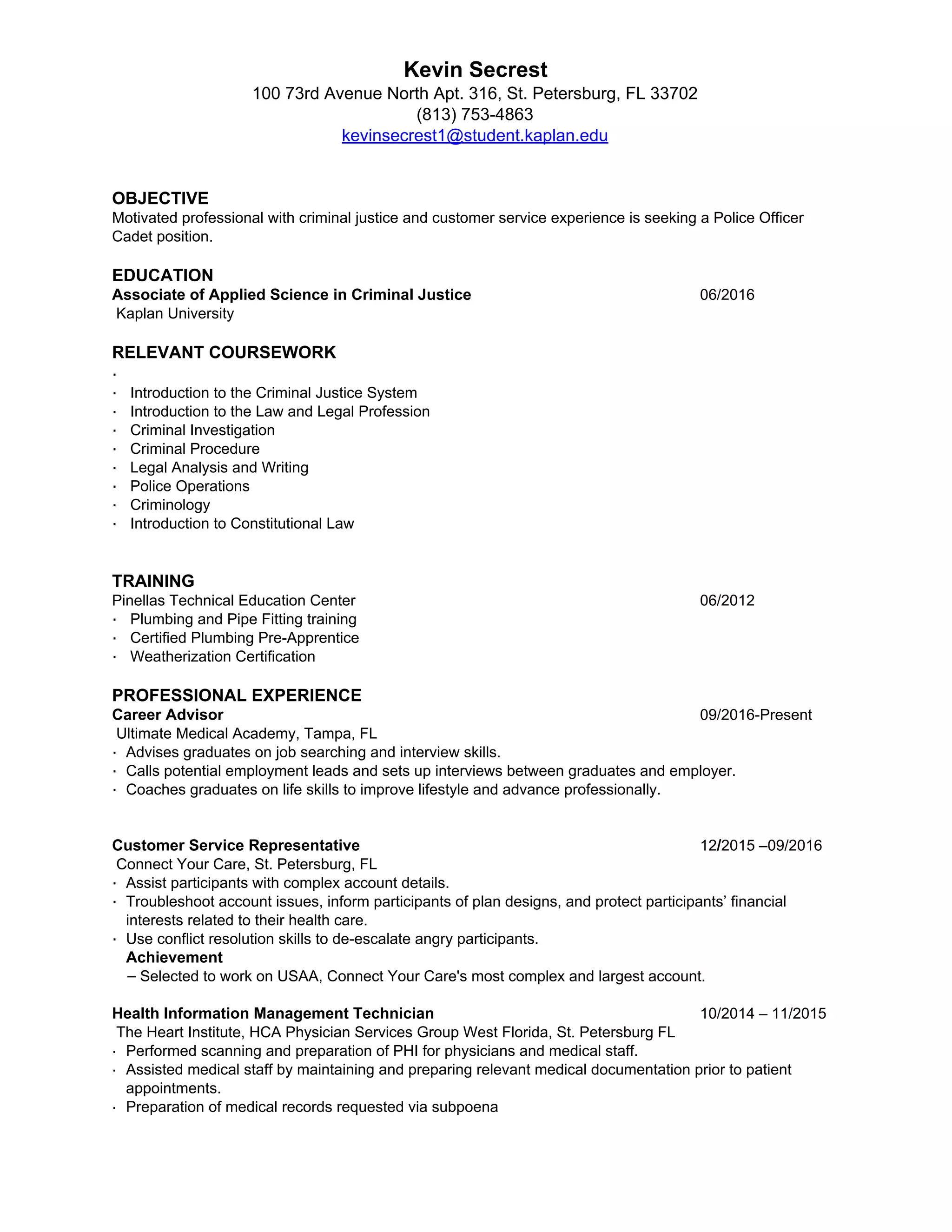 Secrest Resume | PDF