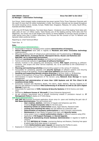 Profile - Suresh Kumar | PDF