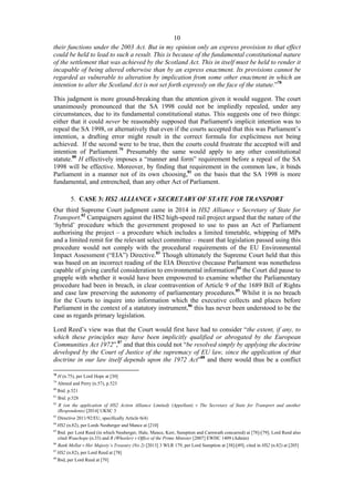 The constitutional entrenchment of the Scottish Parliament 2010–2015 | PDF