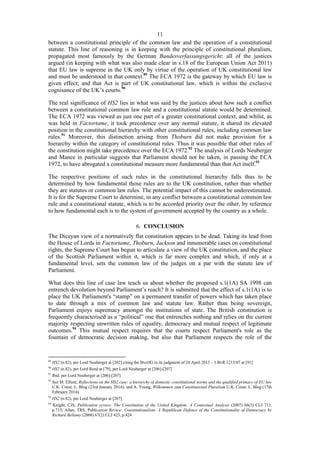 The constitutional entrenchment of the Scottish Parliament 2010–2015 | PDF