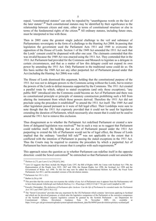 The constitutional entrenchment of the Scottish Parliament 2010–2015 | PDF