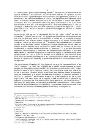 The constitutional entrenchment of the Scottish Parliament 2010–2015 | PDF