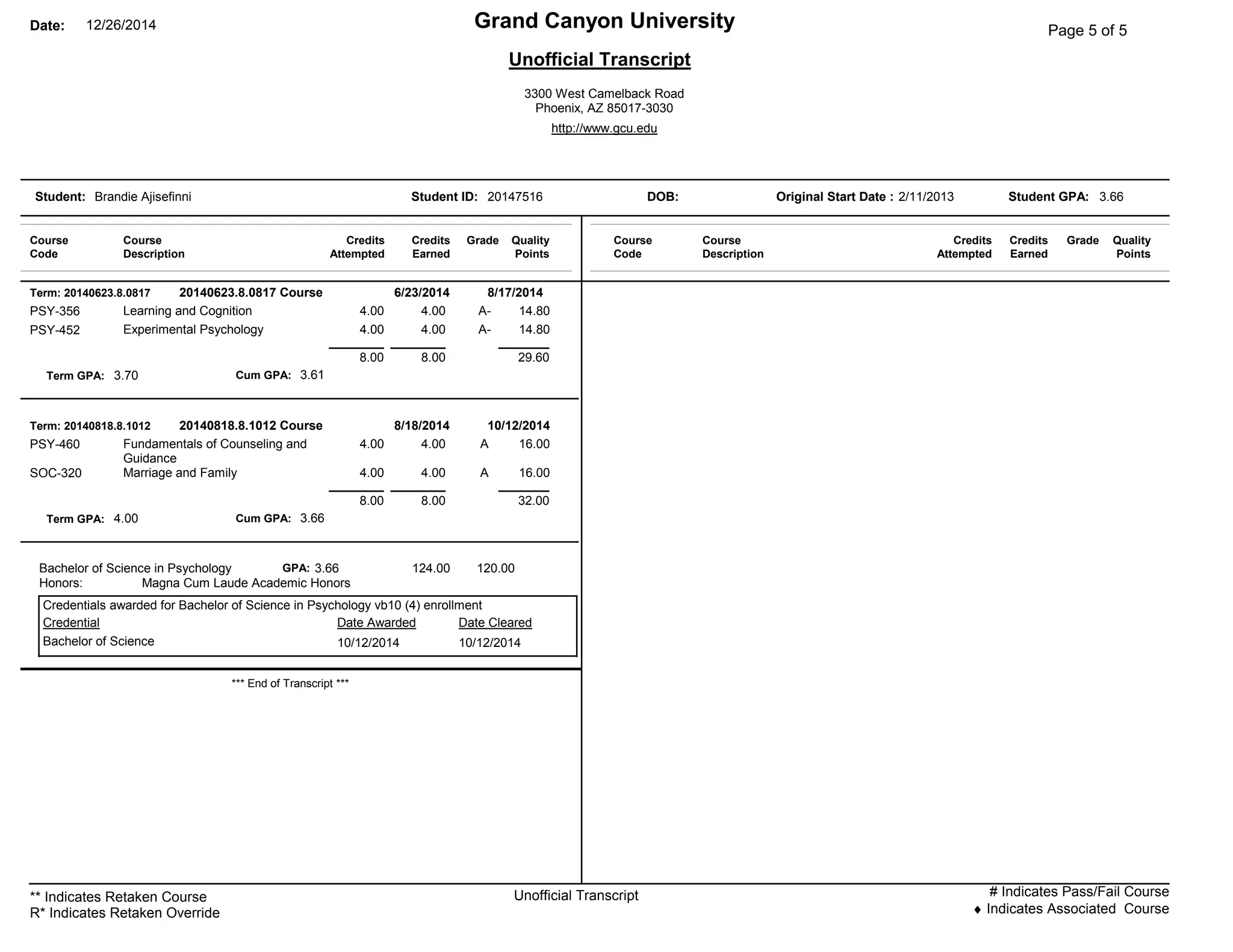 BSPsychTranscript | PPT