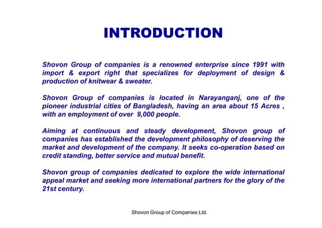 Profile Shovon Group 2016 | PDF