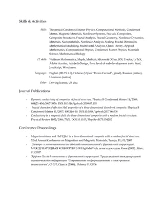 Curriculum Vitae | PDF