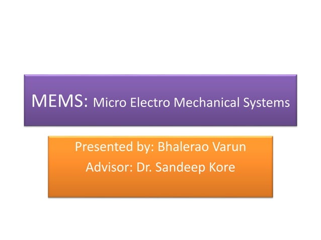 MEMS | PPT