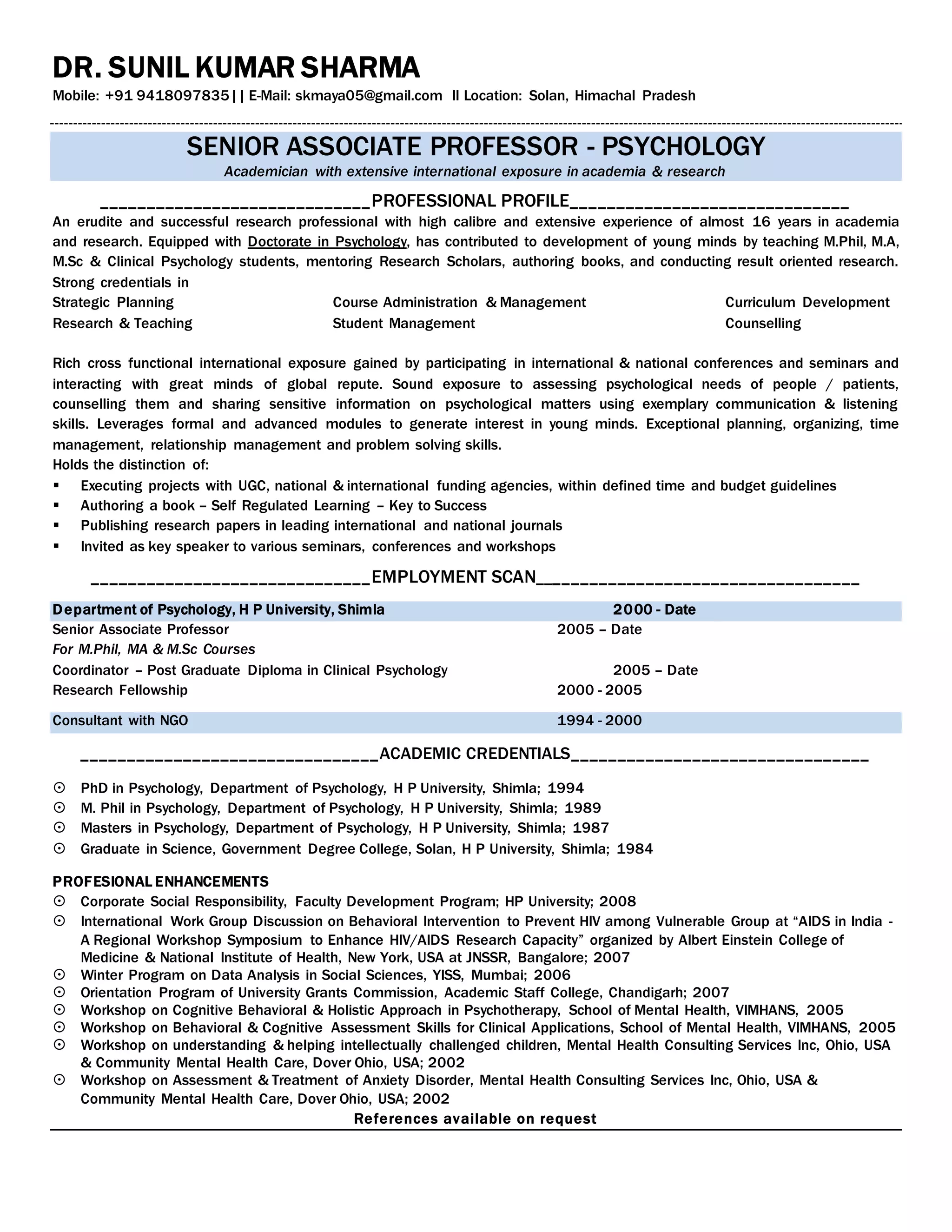 Sunil Kumar - resume | DOCX