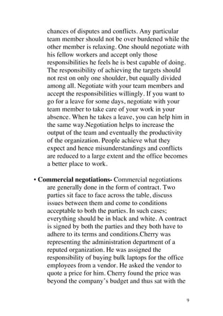 negotiation analysis | PDF