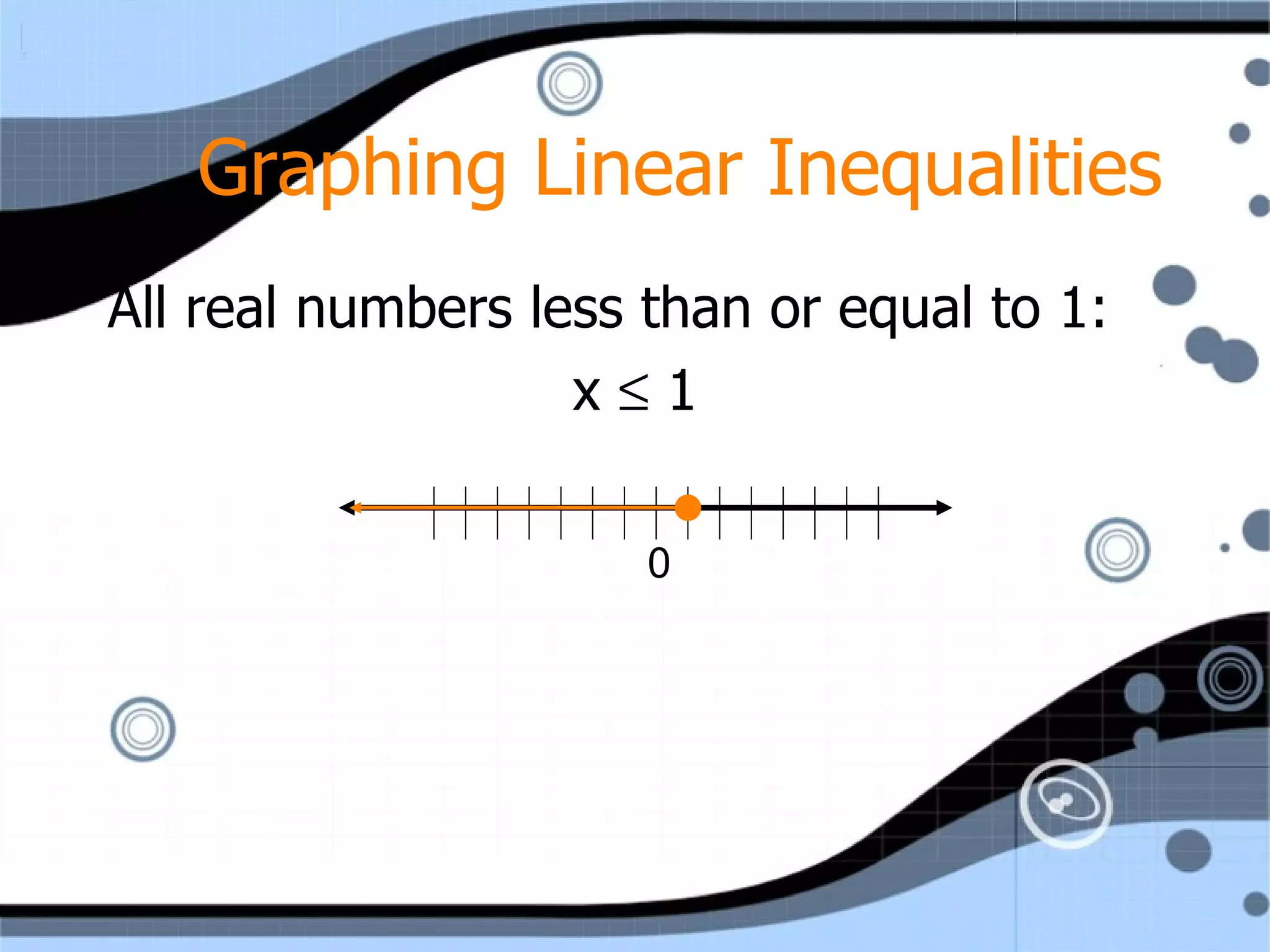 A16-1 One-Step Linear Inequalities | PPT