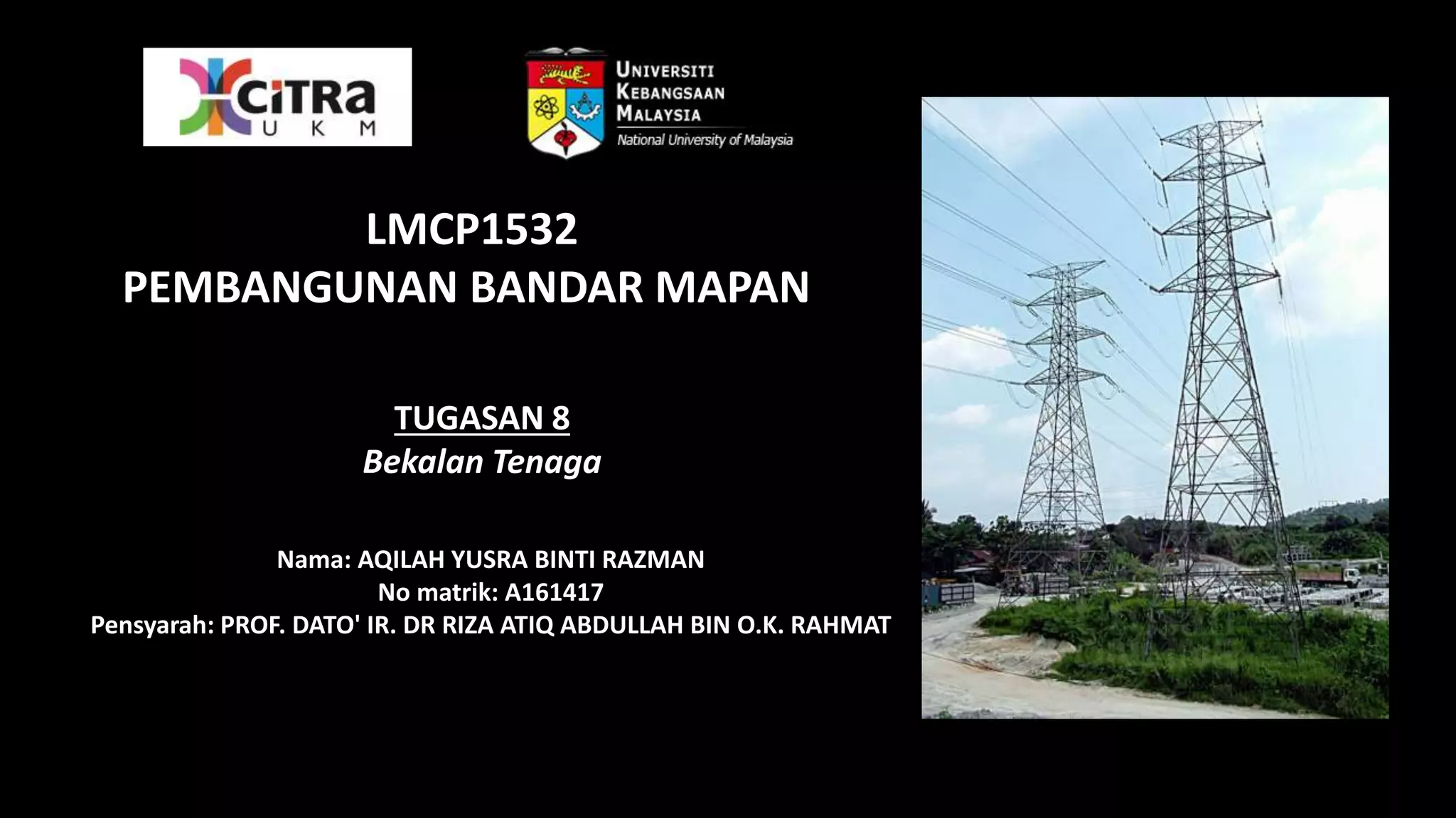 Tugasan 8: Bekalan Tenaga | PPTX