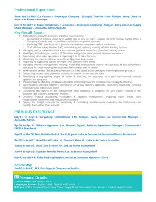 Hiten Resume | PDF