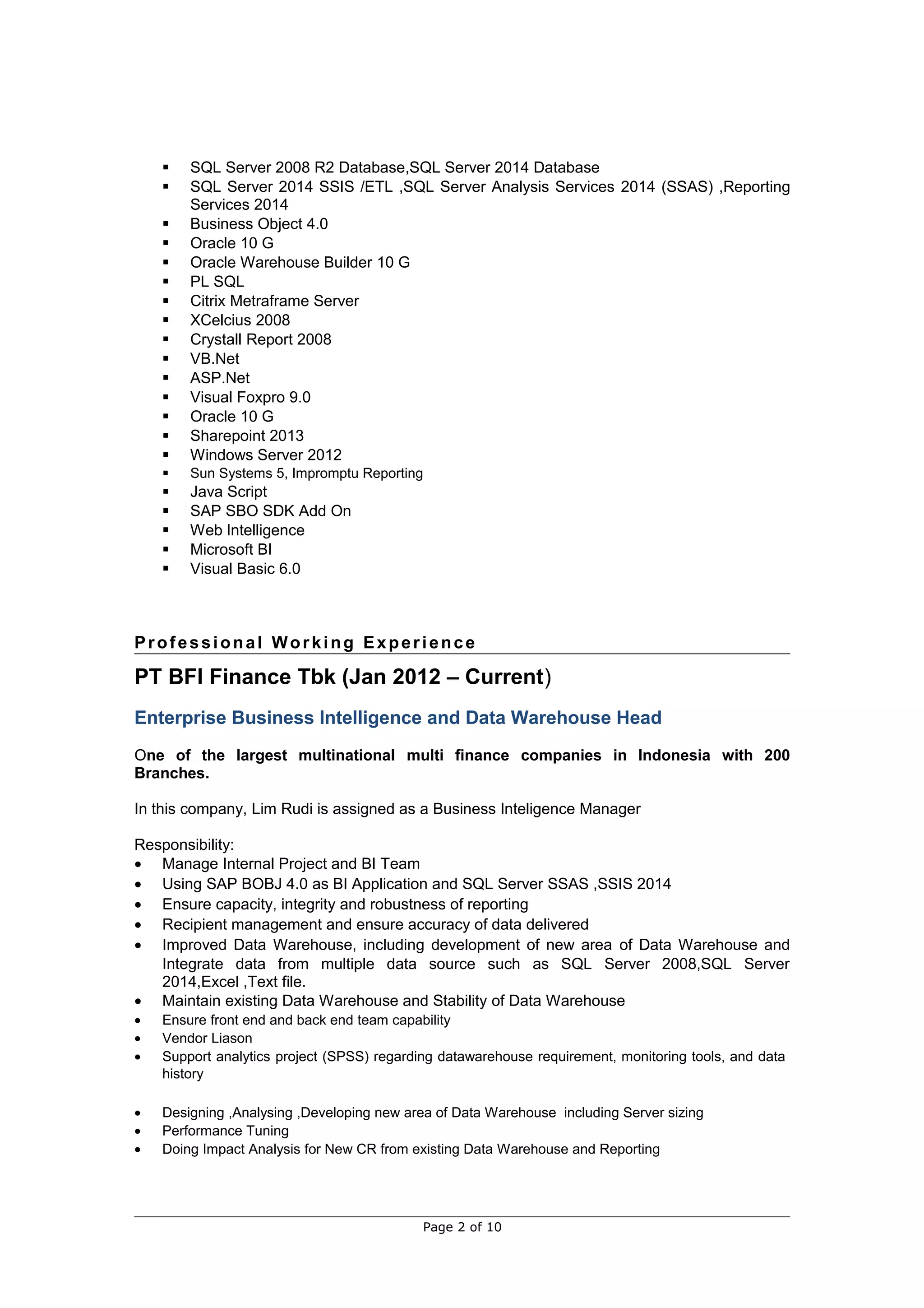 CV_Lim Rudi_Updated | PDF