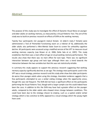 Final year University Dissertation. | DOCX