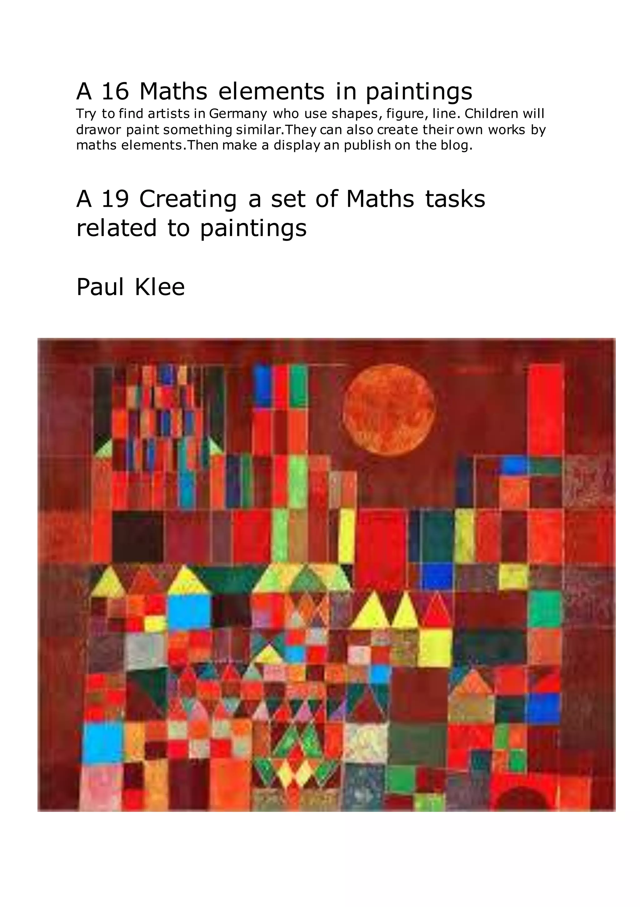 A 16 maths elements in paintings | DOCX