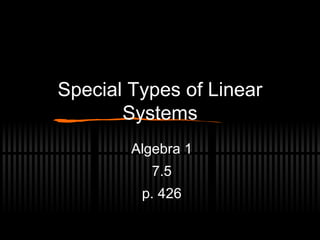 A17-5 special systems