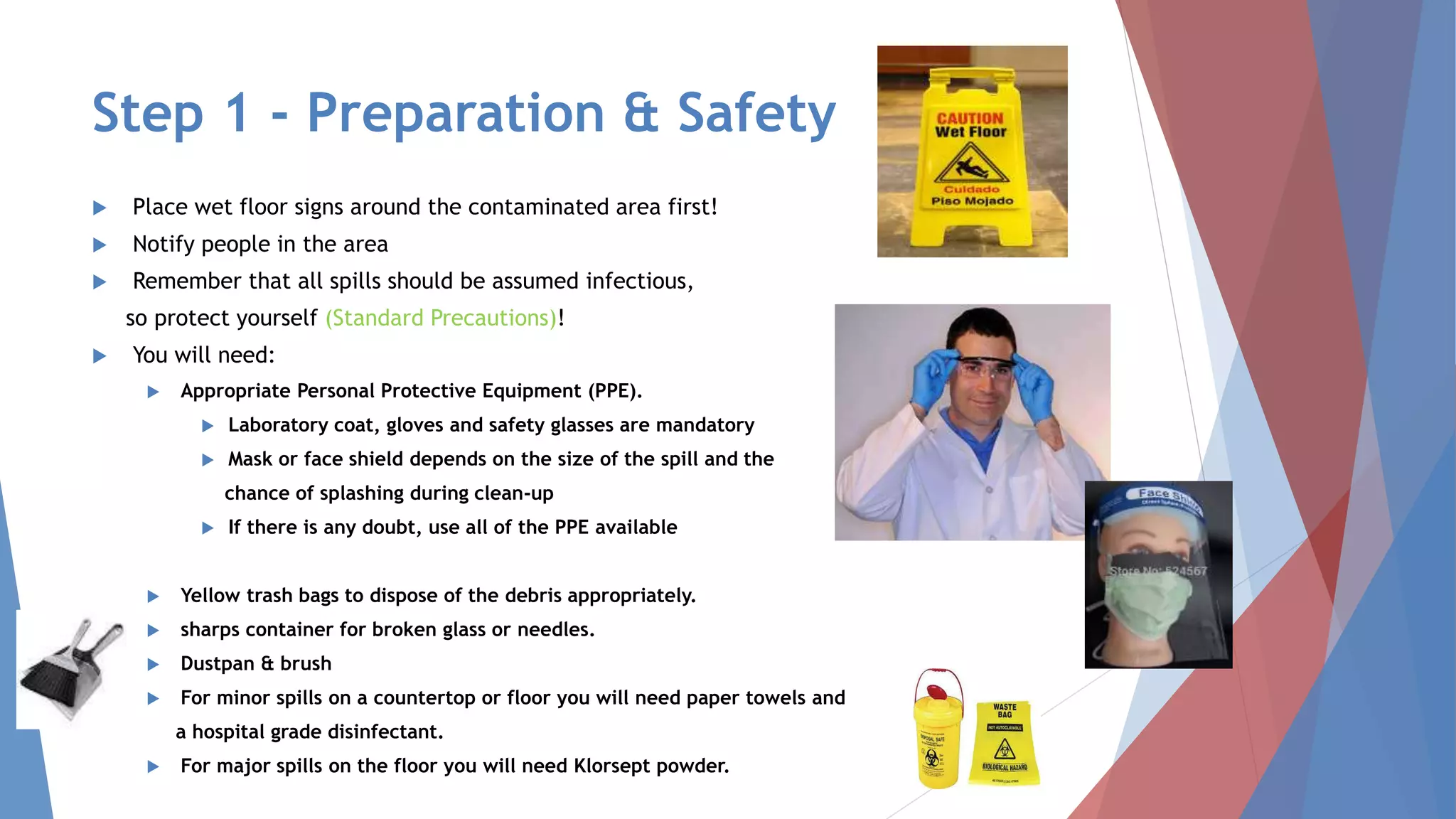 presentation blood spill handling AMC | PPTX