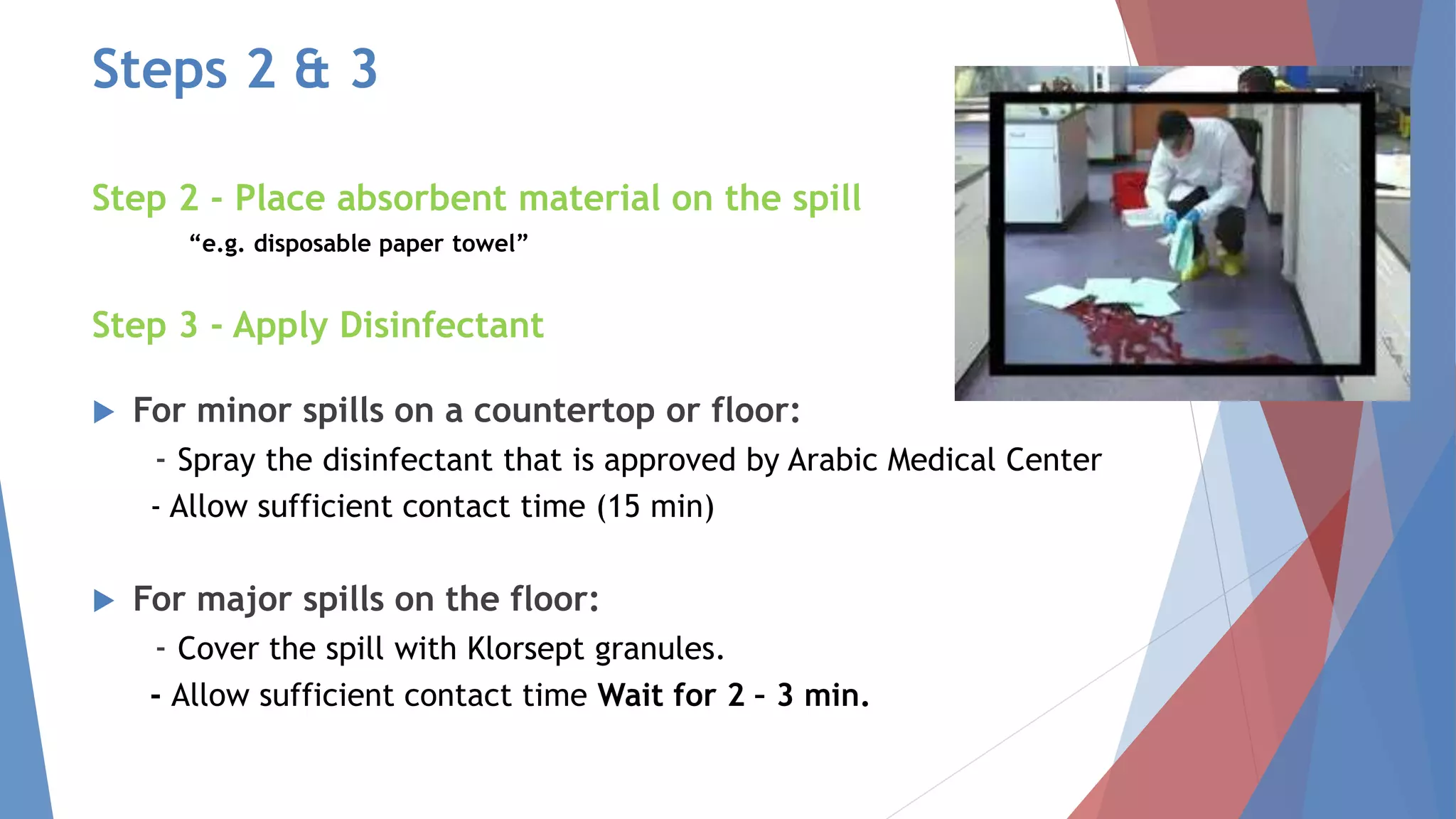 presentation blood spill handling AMC | PPTX