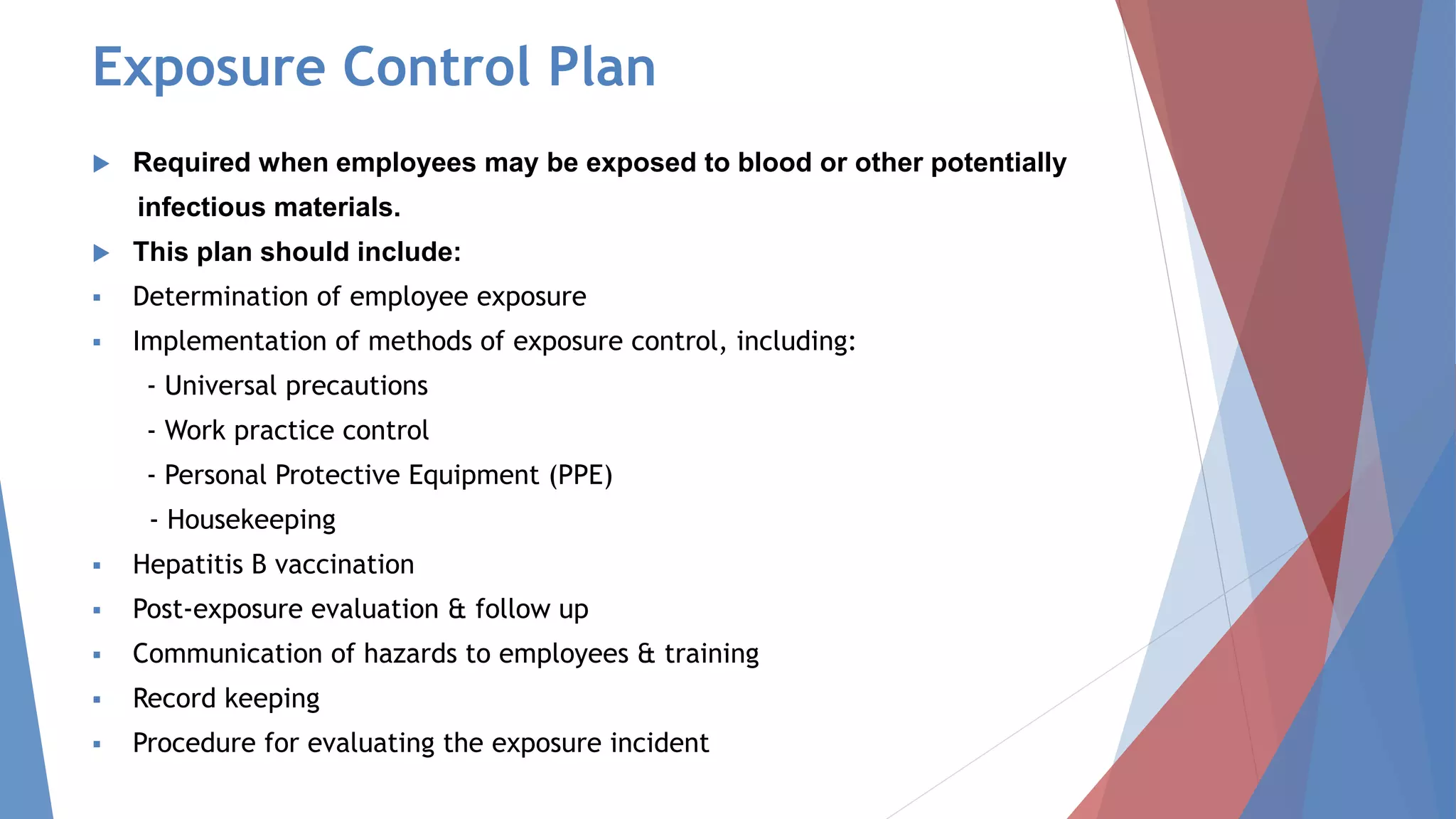 presentation blood spill handling AMC | PPTX
