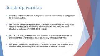 presentation blood spill handling AMC | PPTX