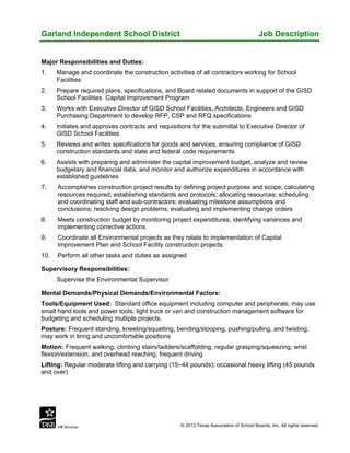 GISD_Administrator Construction Environmental Services | PDF