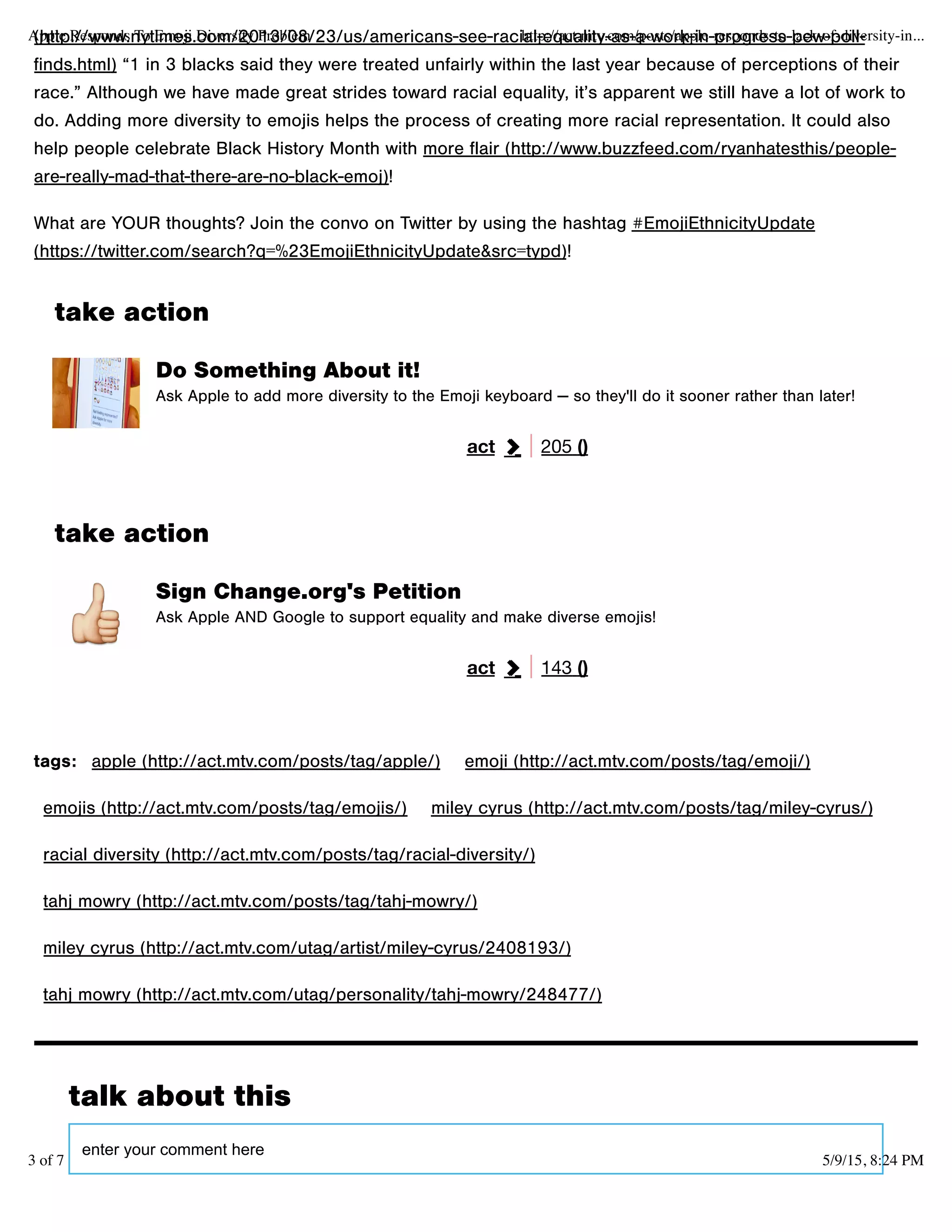 Apple Responds To Emoji Diversity Problem | PDF