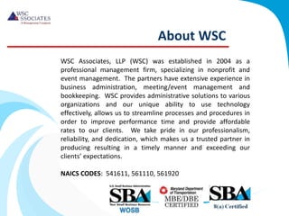 WSC-Presentation-How We Help 2016.08.11 | Business Administration ...