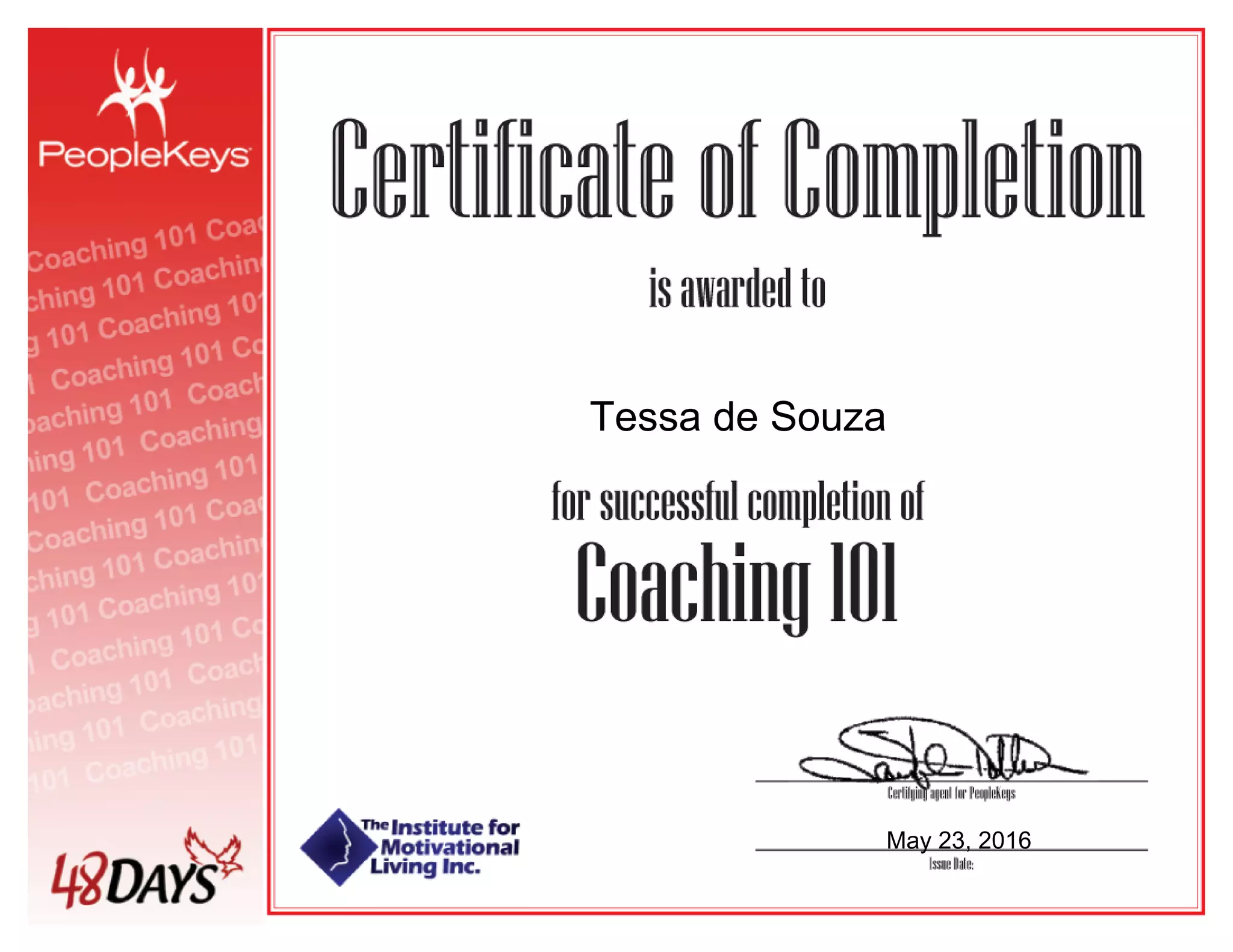 Coaching+101+Certificate-2 | PPT