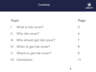 Risk Cover | PPTX