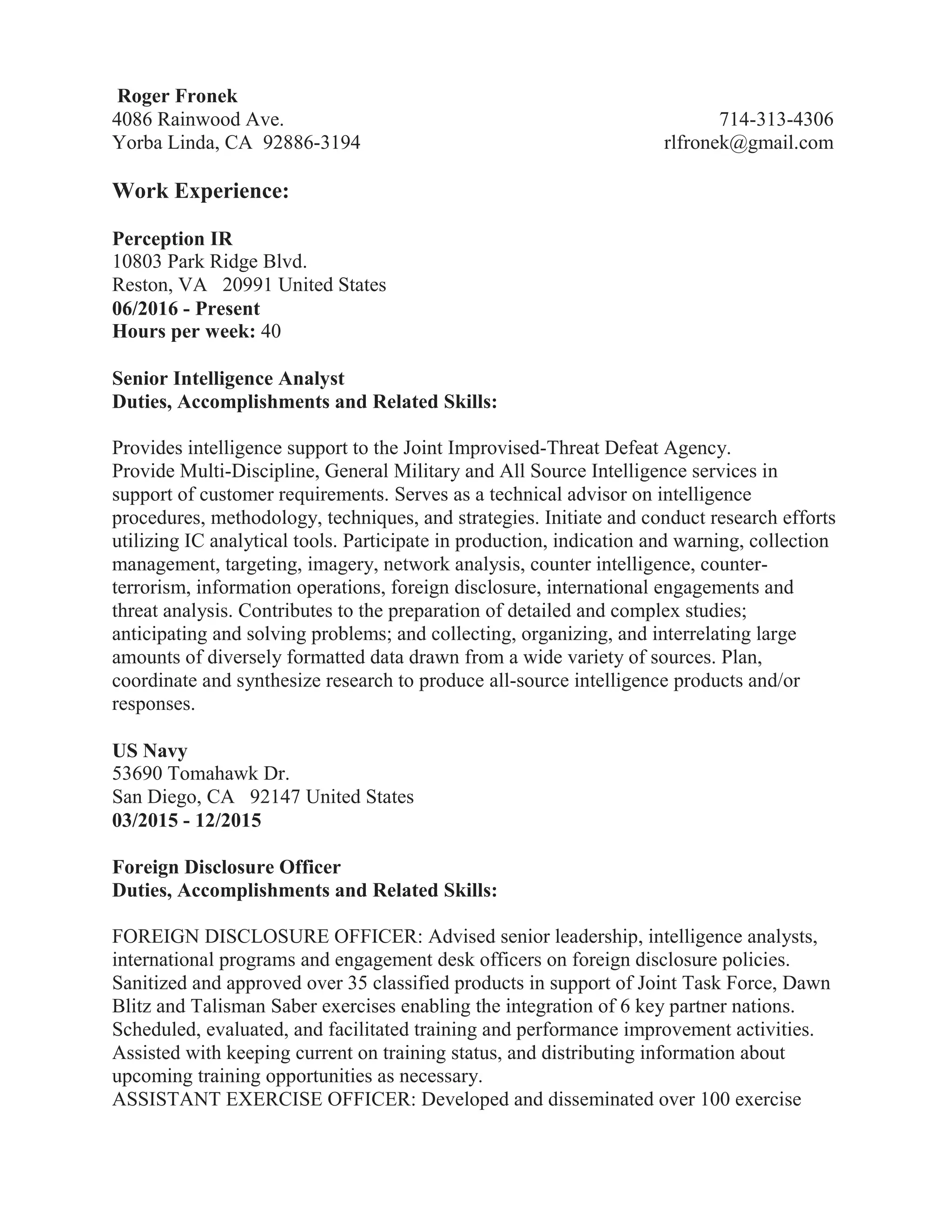 Resume 10-7-16 | PDF