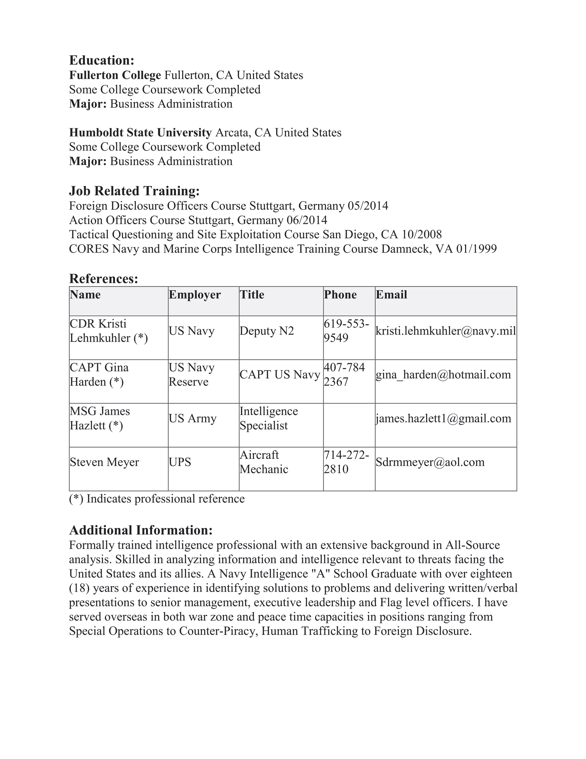 Resume 10-7-16 | PDF