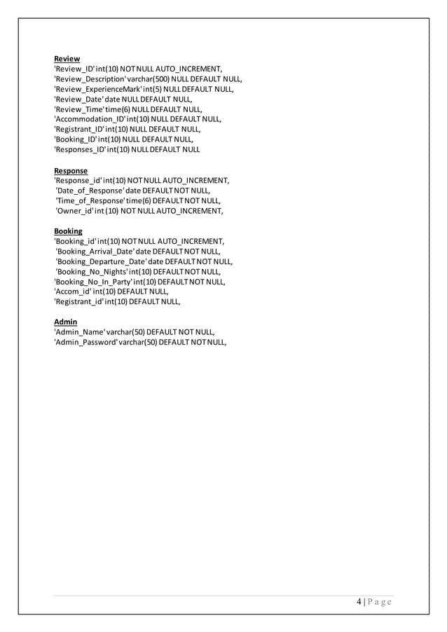 Database Implementation Final Document | PDF