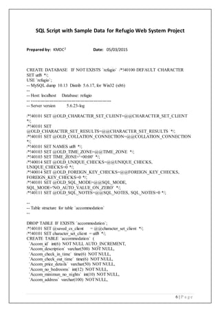 Database Implementation Final Document | PDF