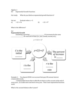 A18-6 exponential fxns notes | DOCX