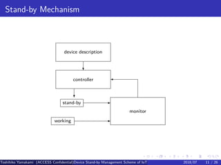 Device Stand-by Management Scheme of IoT: A Framework for Dealing with ...