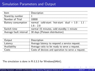 Device Stand-by Management Scheme of IoT: A Framework for Dealing with ...