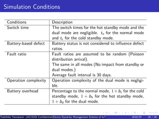Device Stand-by Management Scheme of IoT: A Framework for Dealing with ...
