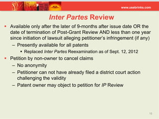 AIA - What are you doing now - Post Grant and Inter Partes Review | PPTX