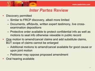 AIA - What are you doing now - Post Grant and Inter Partes Review | PPTX